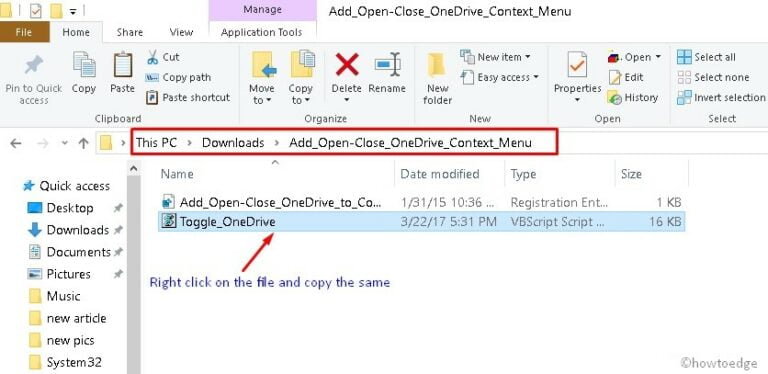 How to Add an OneDrive Open or Close Context Menu in Windows 10