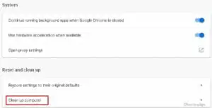 How to use Google Chrome Cleanup tool on Windows 10