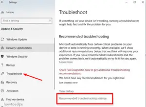 How to run Windows 10 Troubleshooter Automatically - Howtoedge
