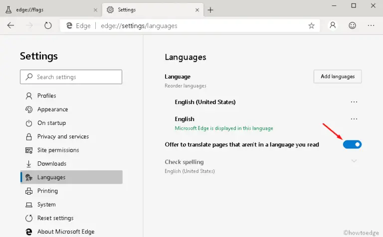 How to Enable Translator in Chromium based Microsoft Edge