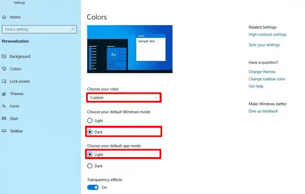 How to enable mixed light and dark themes on Windows 10 - Howtoedge