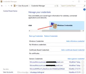 Fix - Click Here to Enter Your Most Recent Credential on Windows 10