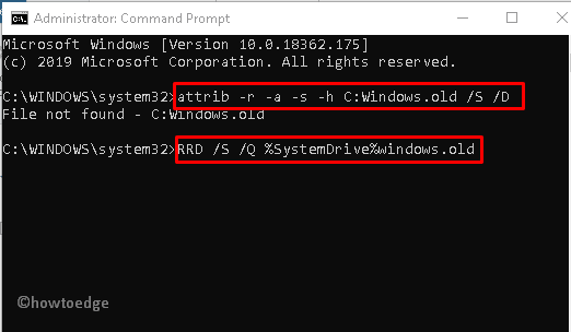 How to Delete Windows.old folder in Windows 10 after update - Howtoedge