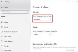 How to change Turn Off Display After time in Windows 10 - Howtoedge
