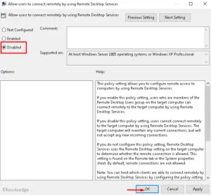 Five Ways to Disable Remote Desktop Connection in Windows