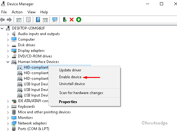 How to Enable or Disable Touchscreen in Windows 10 - Howtoedge