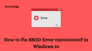 How to Fix Error 0x0000FFFF on Windows 11/10