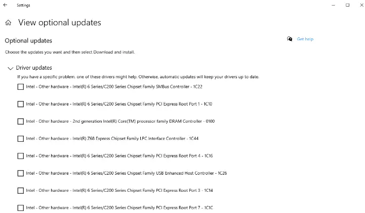 How to access the optional updates in Windows 10 20H1 - Howtoedge