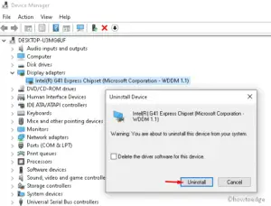Fix: Intel Graphics driver issues in Windows 10 after Update - Howtoedge