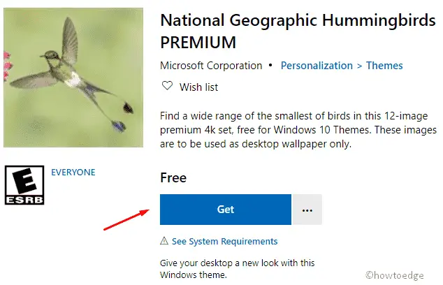 National Geographic Hummingbirds PREMIUM Theme for Windows 10