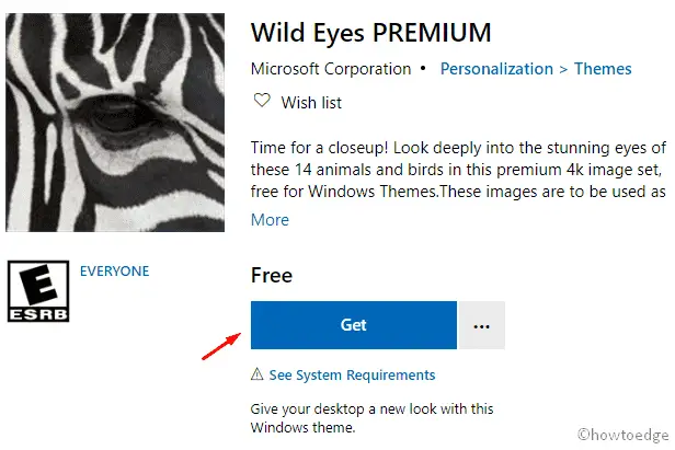 Wild Eyes PREMIUM Windows 10 Theme {Download} - Howtoedge