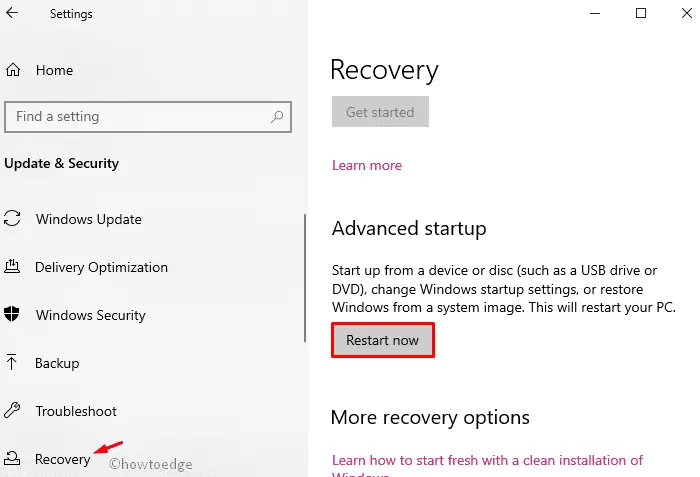 How to add Advanced Startup Options to Context menu