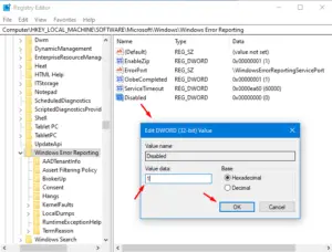 How to enable or disable Error Reporting Service on Windows 10 PC
