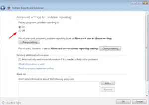 How to enable or disable Error Reporting Service on Windows 10 PC
