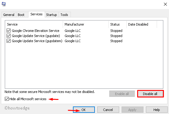 How to perform a Clean Boot on windows 10 - Howtoedge