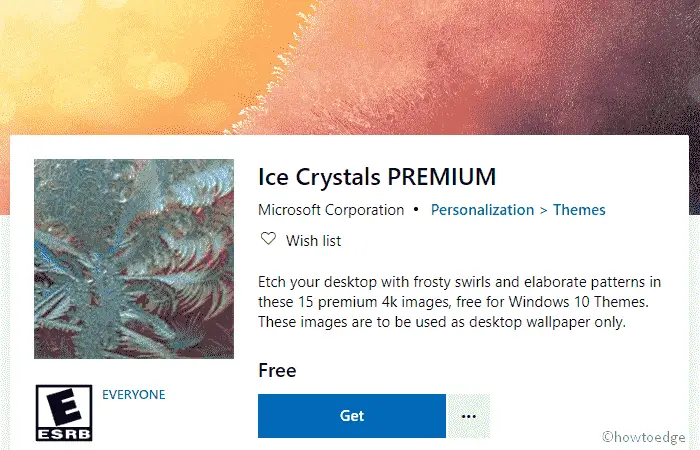 [Download] Ice Crystals PREMIUM Windows 10 Theme - Howtoedge