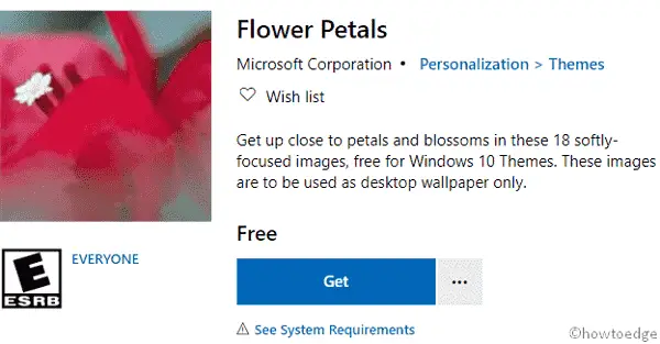 [Download] Flower Petals Windows 10 Theme - Howtoedge