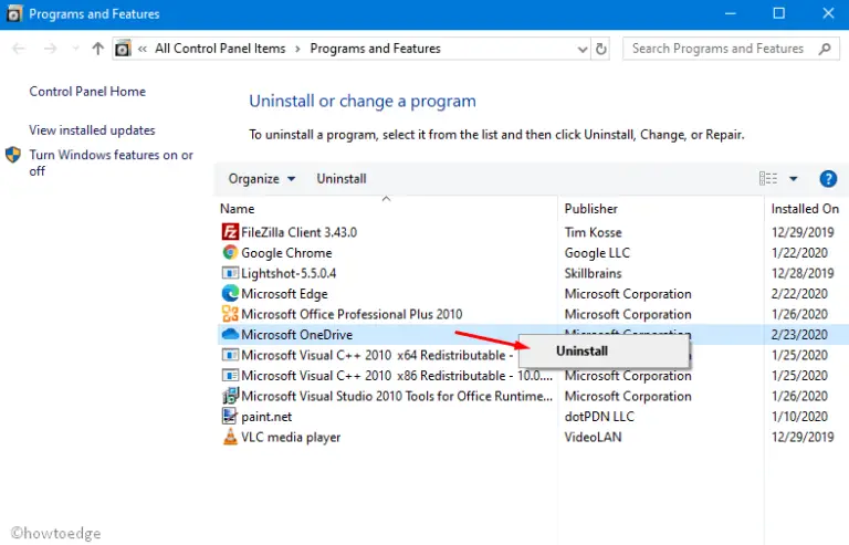 How to fix OneDrive error 0x8004de34 on Windows 10 - Howtoedge