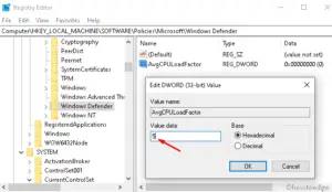 How to Change Windows Defender Scan type in Windows 10