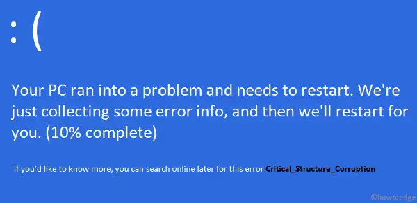Fix: Critical_Structure_Corruption BSOD Error on Windows PC