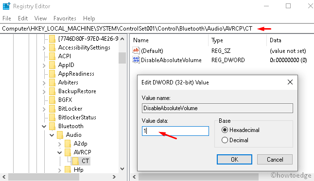 Enable or Disable Bluetooth Absolute Volume on Windows 11/10 [Updated]