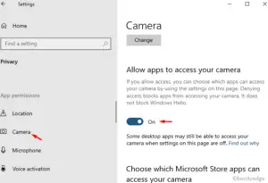 Fix: Windows 10 Camera App not working - Howtoedge