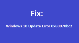Fix Windows Update Error Code 0x800705b9