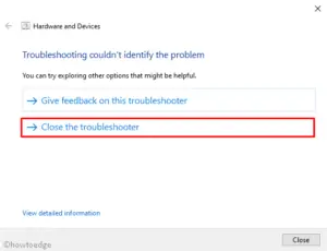How to Run Hardware and Devices Troubleshooter in Windows