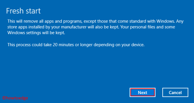 How to Fresh Start Windows 10 2004 without any Bloatware - Howtoedge