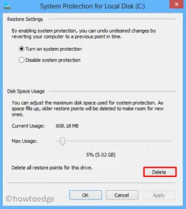 How to Delete System Restore Points on Windows 11/10