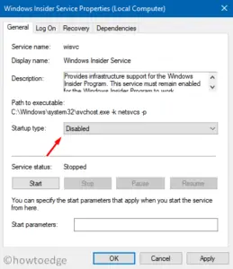How to Disable Windows Insider Service in Windows 10