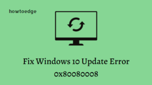 How to fix Windows Update Error 0xc19001e2 in Windows 10