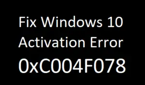 How to solve Activation Error 0xc004f213 in Windows 10