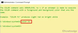 How to Personalize Command Prompt Background and Text Color