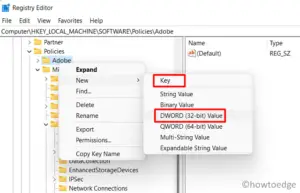 How to create a new registry entry on Windows 11 PC