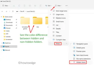 How to Show Hidden Files and Folders in Windows 11