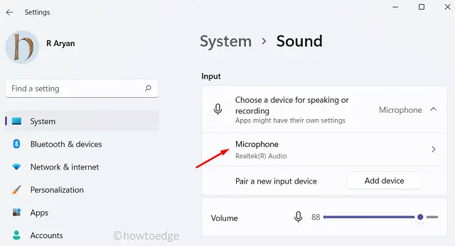 Fix Microphone is not working in Windows 11 - Howtoedge