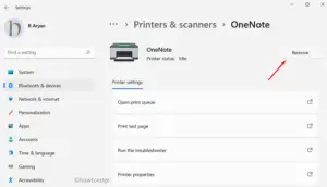 How do I uninstall or remove Printer driver on Windows 11