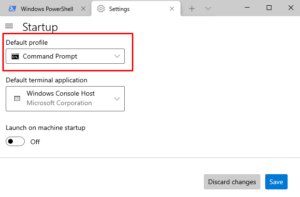 How to Change Command Prompt as Default in Windows Terminal
