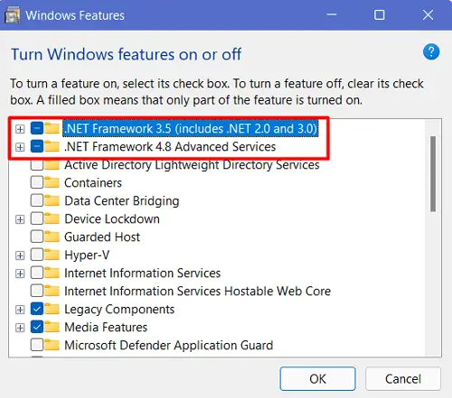 How to Fix .NET Framework Error 0x800F0950 in Windows 11/10