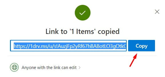 How do I share OneDrive Files in Windows 11
