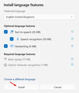 How to Change Default System Language in Windows 11