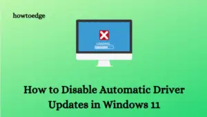 Enable or Disable Automatic Driver Updates in Windows 11