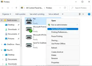 How to Set the Default Printer in Windows 11/10