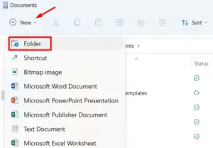 How to Create a New Folder in Windows 11