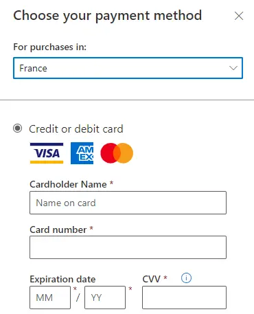 How to add Credit Card to Xbox Account