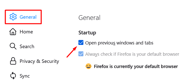 How to continue where you left off Chrome, Firefox, or Edge
