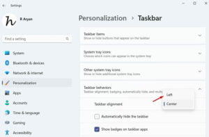 Six Ways to Customize Windows 11 Taskbar