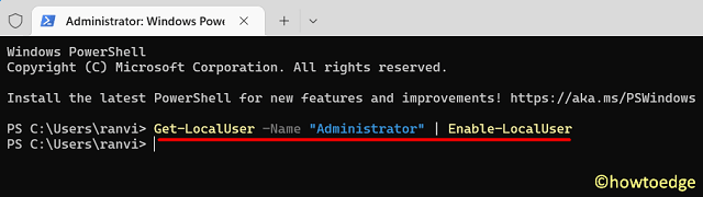 How to enable Administrator account in Windows 11