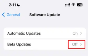 How to Enable Beta Updates on iPhone or iPad